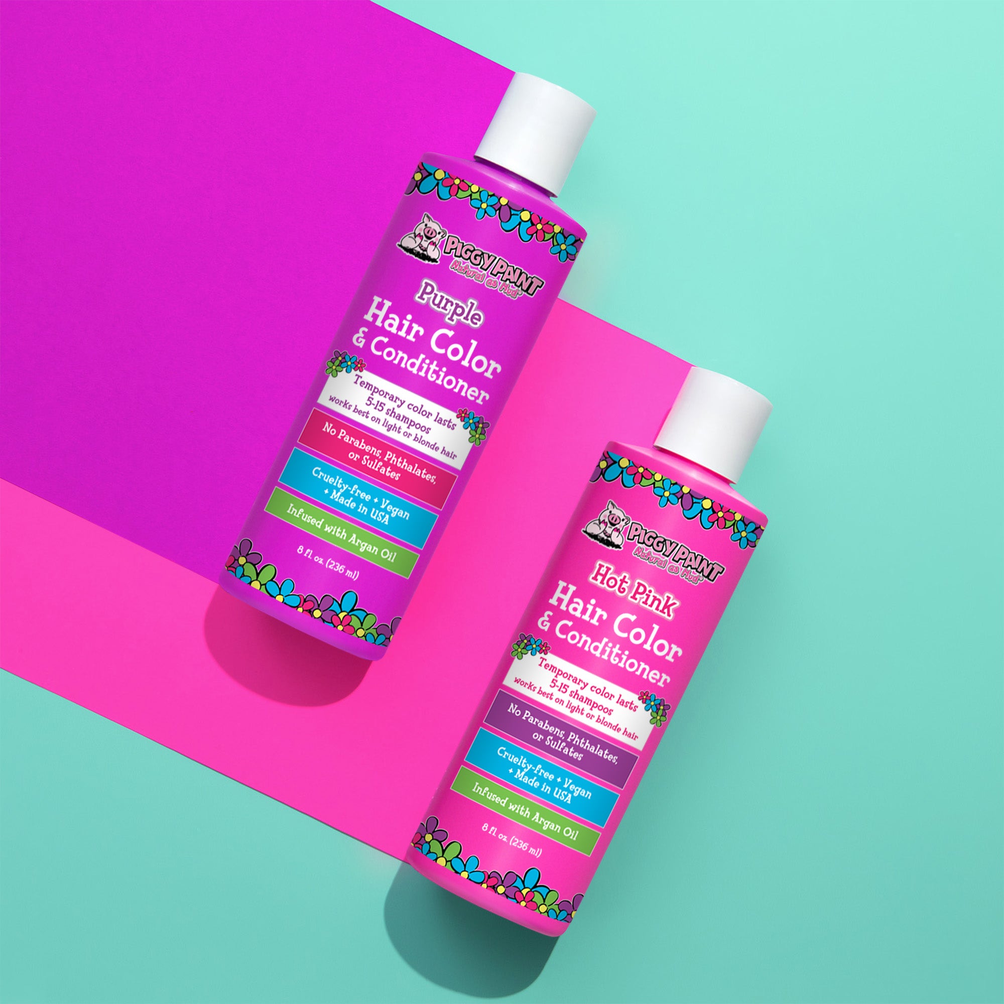 Hot Pink Hair Color & Conditioner – Piggy Paint