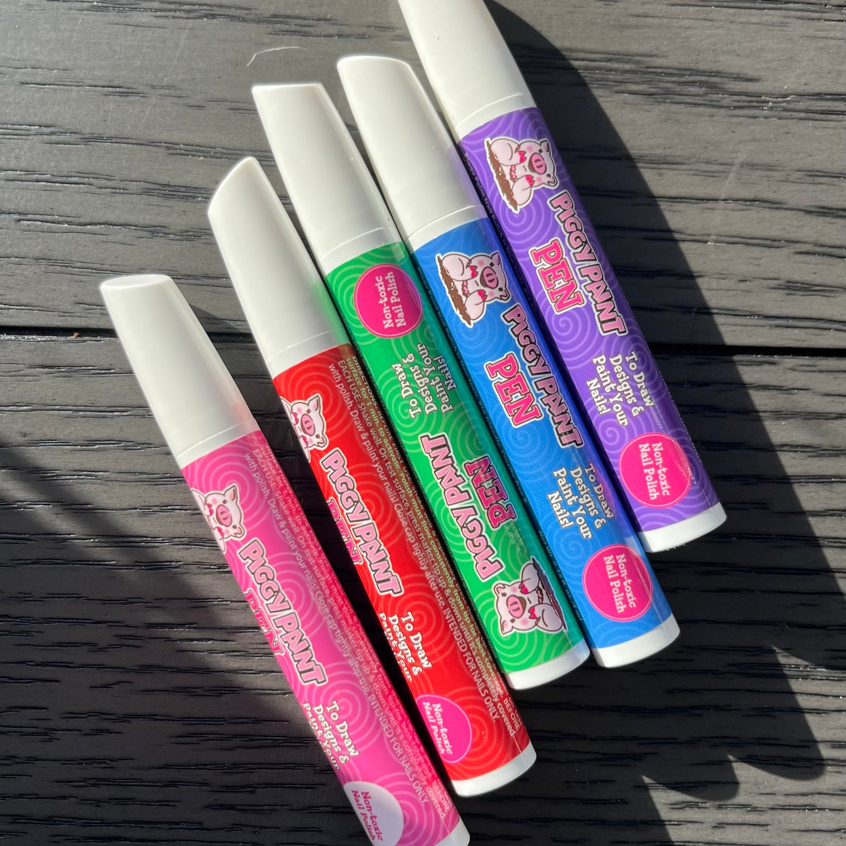 High Five! Piggy Paint Pen Bundle - Kids Non-toxic Nail Polish