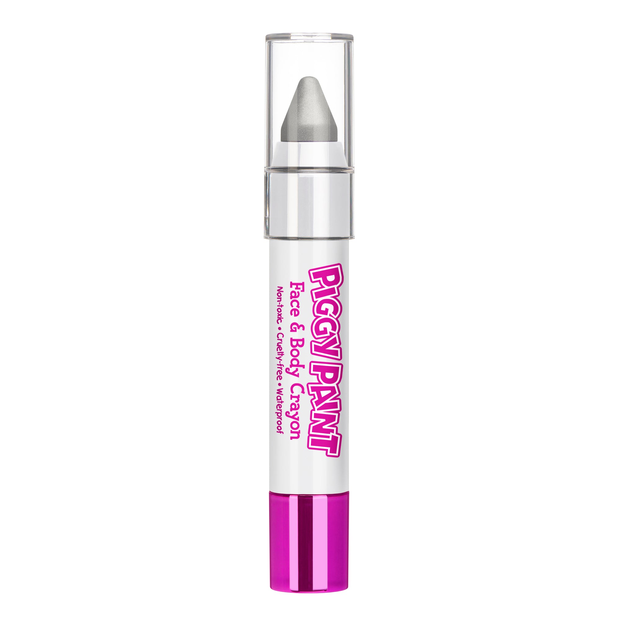 Face & Body Crayon - Metallic SILVER - Non-Toxic – Piggy Paint