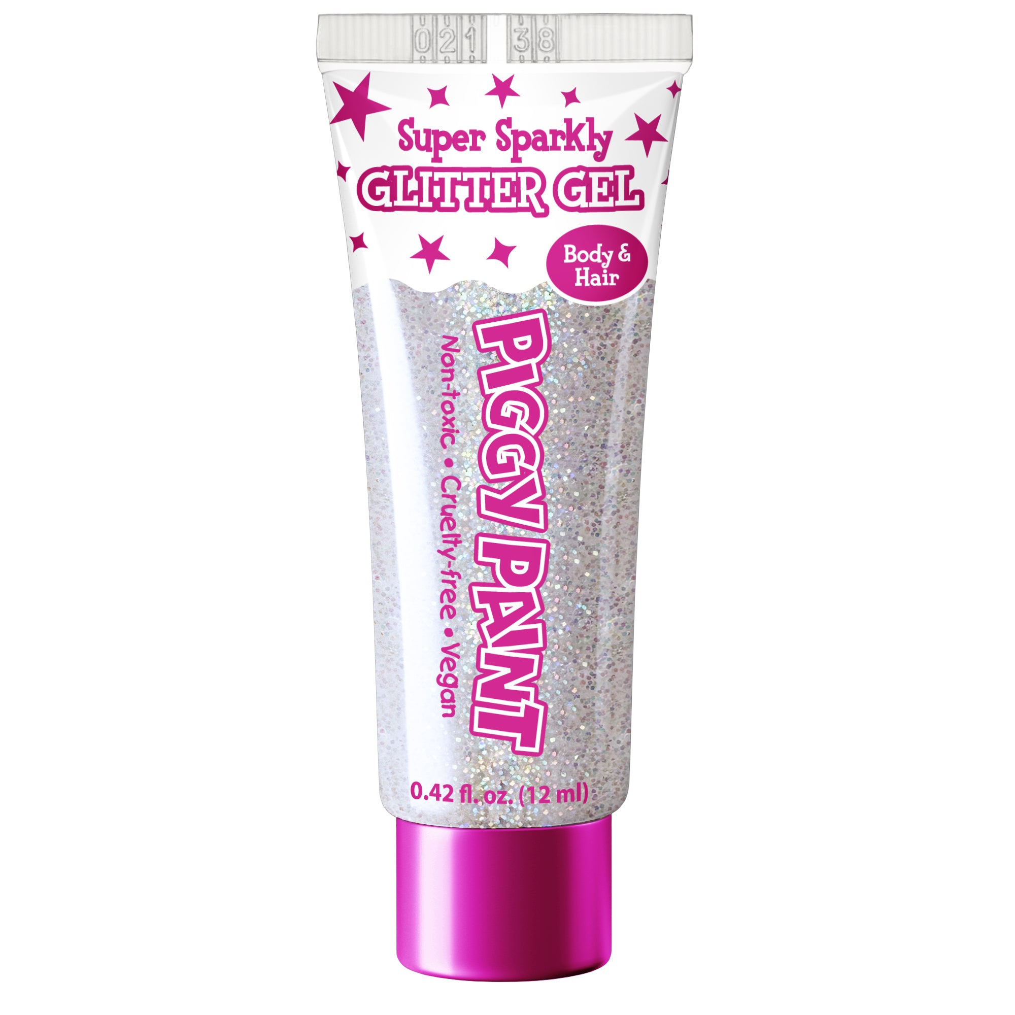 Super Sparkly Fine Glitter Gel - White – Piggy Paint